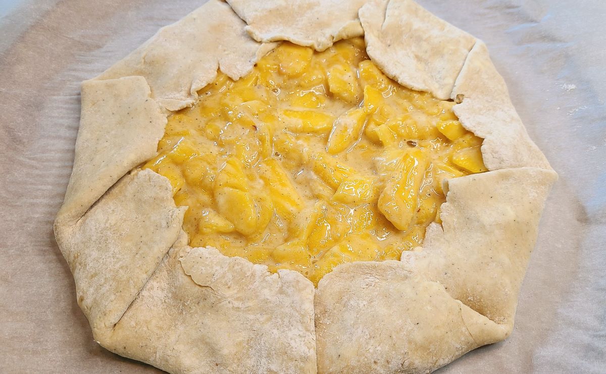 Easy French Galette With Cardamom And Fresh Peaches - Inspired Homemaker