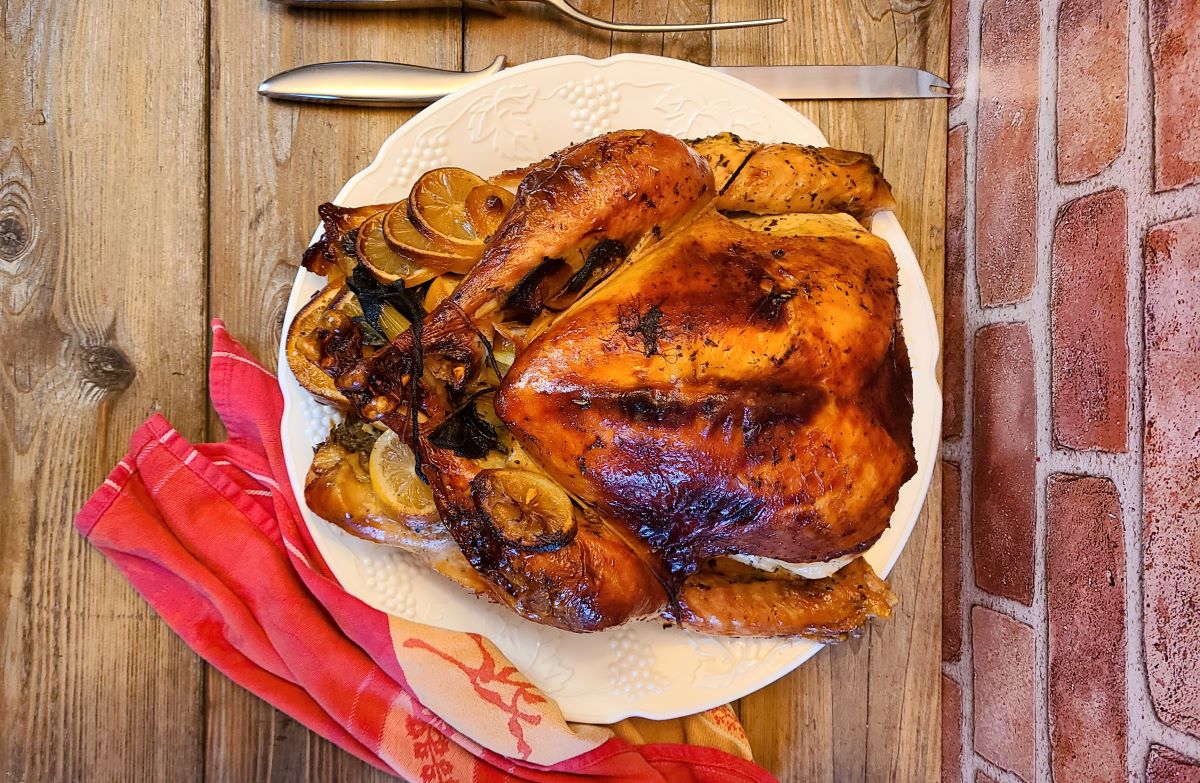 Terrific Roasted French Turkey With Champagne and Herbs - Inspired ...